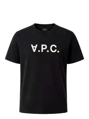 A.p.c. A.P.C. Logo-Print T-Shirt Blue