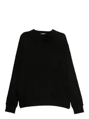 Undercover Raglan-sleeve Crew-neck Sweater - Black
