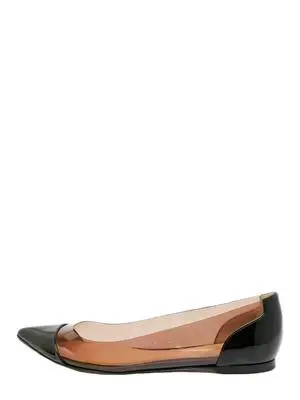 GIANVITO ROSSI Plexi Ballet Flats - Black