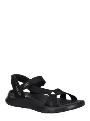Sketchers Gowalk Strappy Sandals - Black