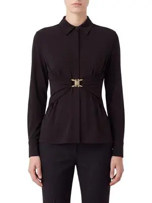 FERRAGAMO Shirt Colour - Coffee