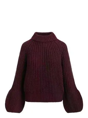Essentiel Antwerp Kristian Chunky-knit Turtleneck Sweater - Red