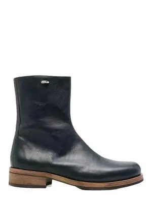 Our Legacy Camion Leather Boots - Blue