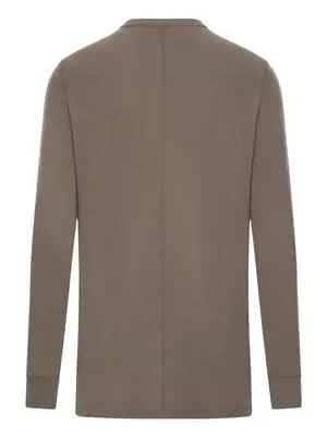 Rick Owens Long-sleeved Cotton Jersey T-shirt - Green