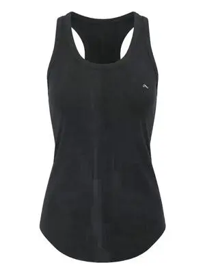 CYCLE Ribbed-knit Racerback Tank Top - Black