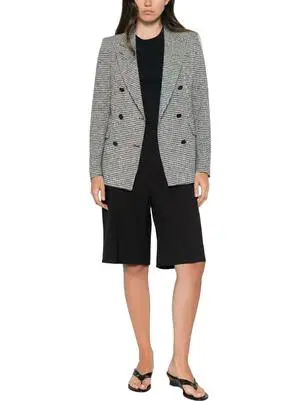 Tagliatore Houndstooth Double-breasted Jacket - Grey