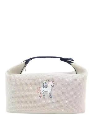 Hermès 2010-2026 Large Toile Bride A Brac Cabriole Case Vanity Bag - Neutrals