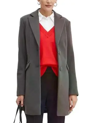SILVIAN HEACH Button-fastening Coat - Grey