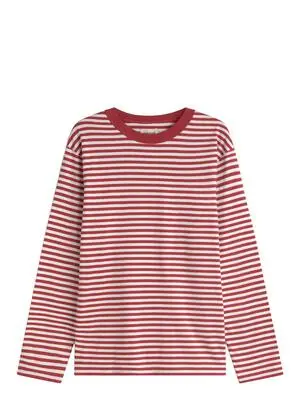 THINKING MU Striped Emilio Long-sleeve T-shirt - Red