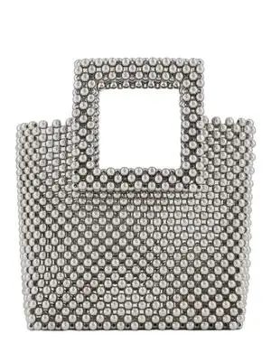 BELYED HANDCRAFT Mini Me – Handmade Bead Handbag Belyed - Silver