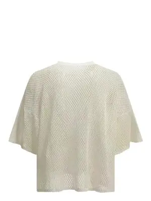 Kapital Graphic-print Mesh-back T-shirt - Neutrals
