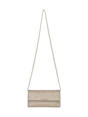 KAT MACONIE Victoria Stud-embellished Shoulder Bag - Grey