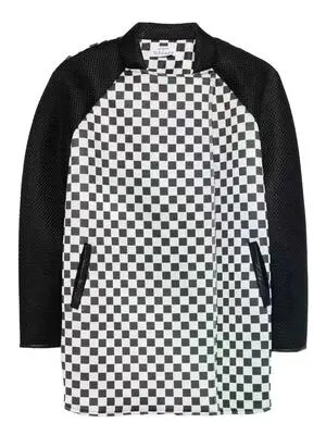 The Artistylist Checked Coat - Black