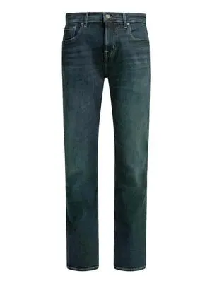 7 For All Mankind Slimmy Logo-patch Jeans - Blue
