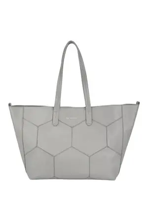 KAT MACONIE Medium Charlotte Geometric-quilted Tote Bag - Grey