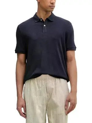 Guess Geometric-pattern Short-sleeve Polo Shirt - Blue