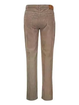Brunello Cucinelli Corduroy-effect Five-pocket Cotton Trousers - Brown
