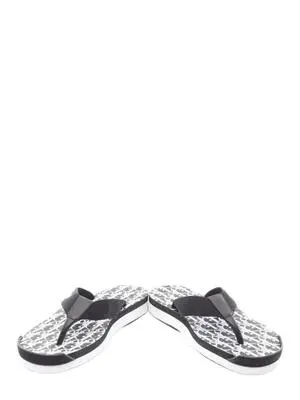 Dior Alpha Oblique Thong Sandals - Black