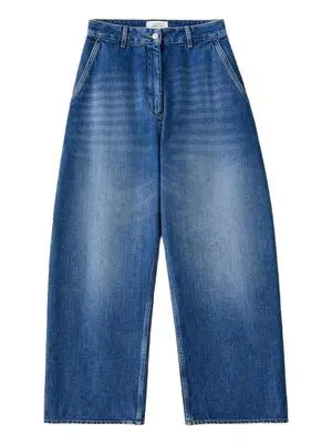 Studio Nicholson Cropped Denim Jeans - Blue