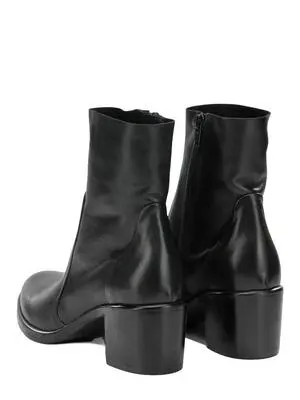STRATEGIA SHOES Say Leather Ankle Boots - Black