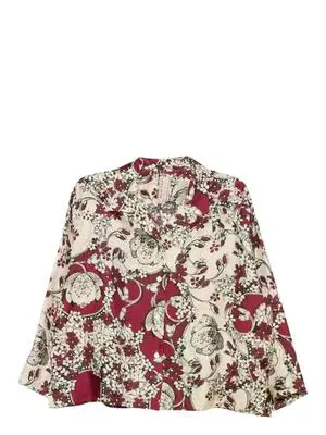 Antonio Marras Floral-print Silk Shirt - Neutrals
