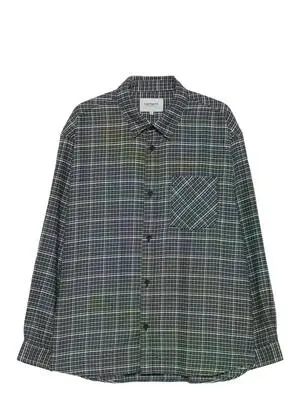 Carhartt Work In Progress Check-pattern Cotton Shirt - Blue