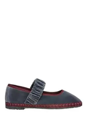 FLABELUS Mafalda Ruched Ballet Flats Grey