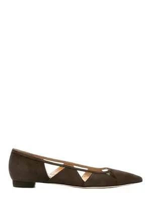 ARTEANA Savona Cut-out Suede Pumps - Brown