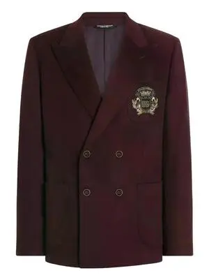 Dolce & Gabbana Portofino Double-breasted Cashmere Jacket - Red