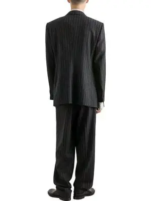 Dolce & Gabbana Pinstripe Flannel Trousers - Grey