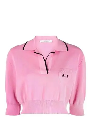 Philosophy Di Lorenzo Serafini Embroidered-logo Polo Jumper - Pink