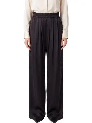 Isabel Marant Étoile Isabel Marant High-Waisted Wide-Leg Palazzo Trousers Black