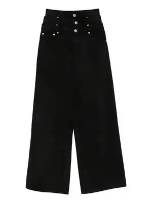 Viktor & Rolf Triple-layer Button-fastening Jeans - Black