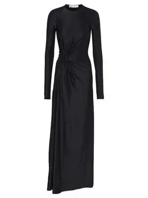 Victoria Beckham Florence Gathered Jersey Gown - Black