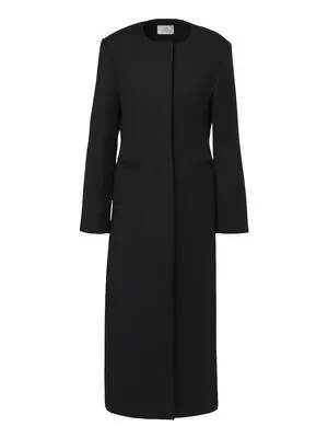 Loulou De Saison Arita Wool Twill Coat - Black