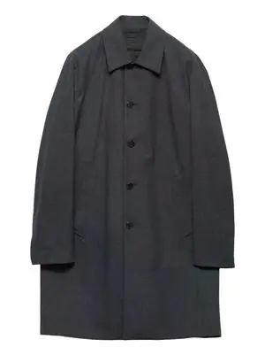 Prada Technical Wool Coat - Grey