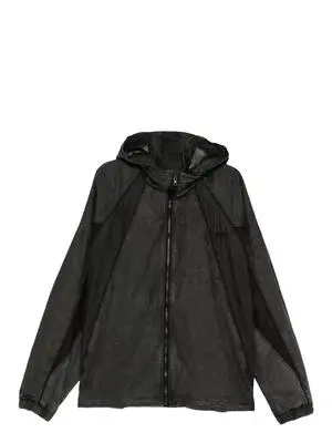 JUUN.J Hooded Panelled Jacket - Black