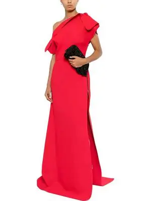 Maticevski Bonded Architectural Gown - Red