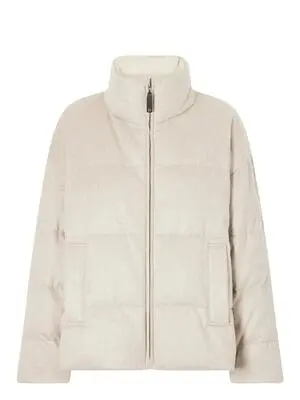 Max Mara Mtcdivina Reversible Cashmere Down-Blend Jacket Neutrals