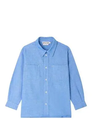 Bonpoint Cotton Shirt - Navy
