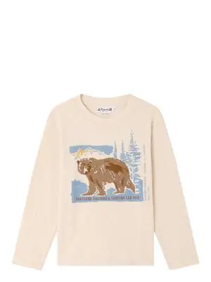 Bonpoint Cotton Printed T-shirt - Beige