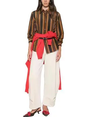 Marni Striped Long-sleeve Shirt - Brown