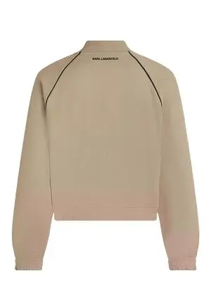 Karl Lagerfeld Logo-embellishment Bomber Jacket - Neutrals