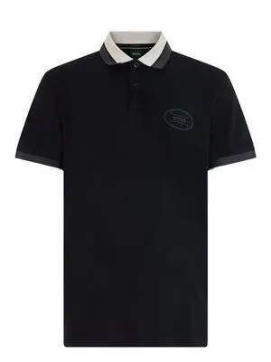 BOSS Logo-patch Polo Shirt - Black