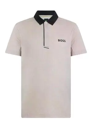 BOSS Logo-print Polo Shirt - Neutrals