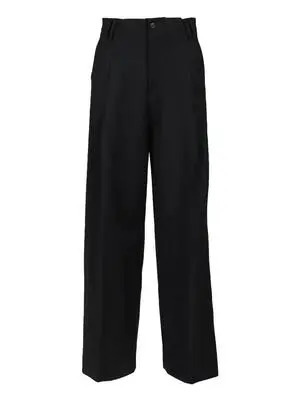 ENTIRE STUDIOS Gill Wool Wide-leg Trousers - Black