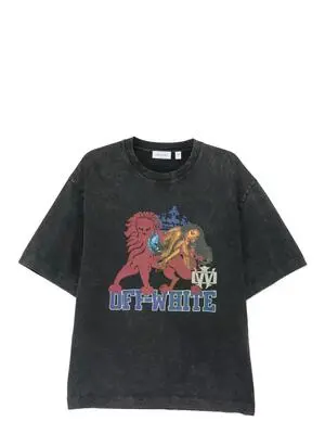Off-White Washed Short-sleeve T-shirt - Black