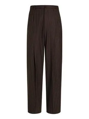 Dolce & Gabbana Wool Pinstriped Trousers - Multicolor