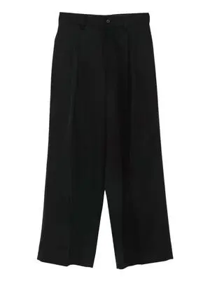 SSSTEIN Pleated Wide-leg Trousers - Black