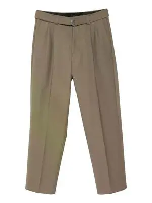 ERALDO ERALDO Belted Pleated Trousers Brown